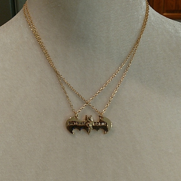 Boutique | Jewelry | Batman Robin Best Friends Necklace | Poshmark